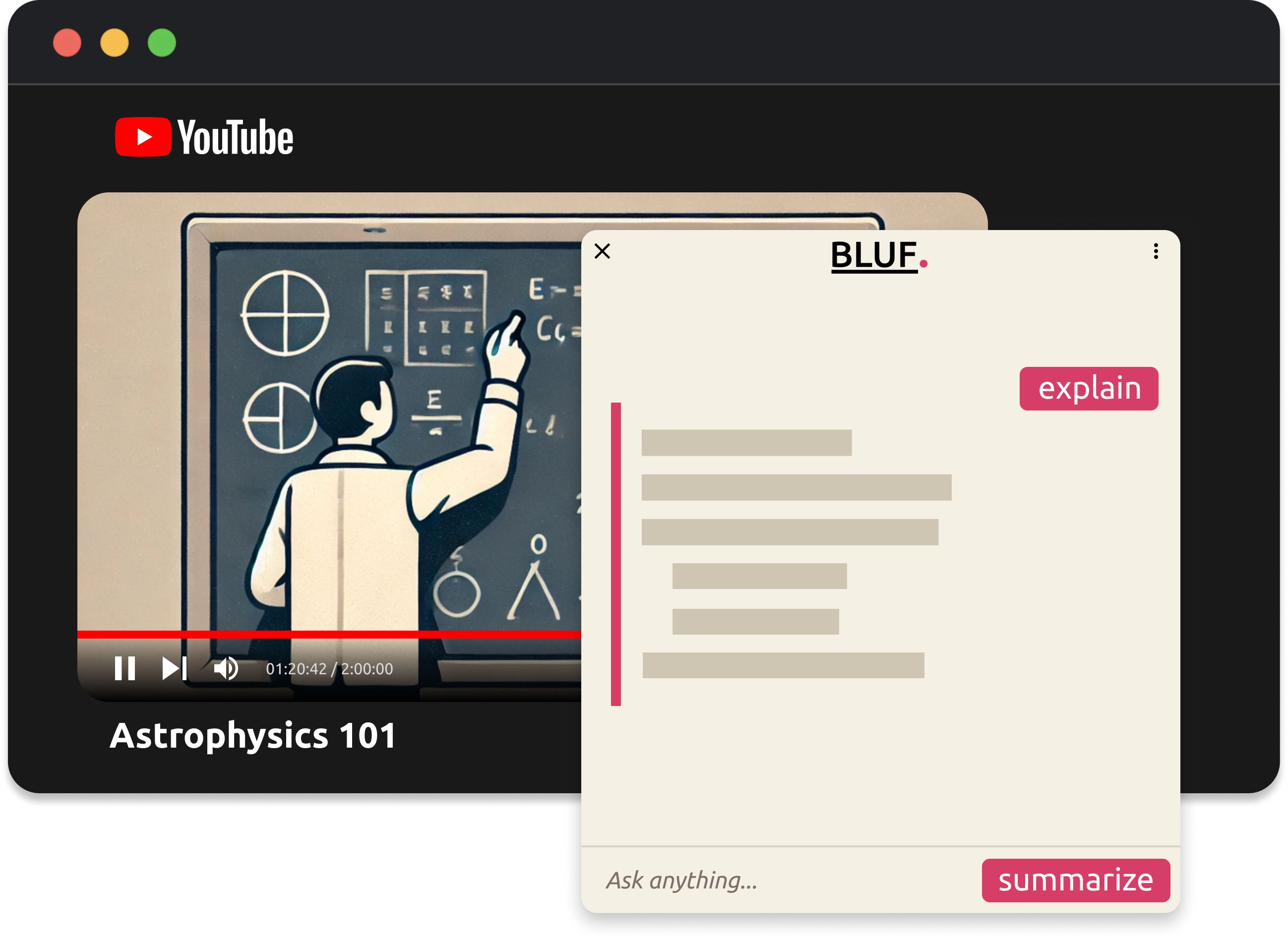 Summarize any PDF, Website or YouTube Video | BLUF